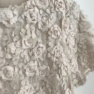 Tops | Rare Find Nyc Boutique 3d Flower Top | Poshmark